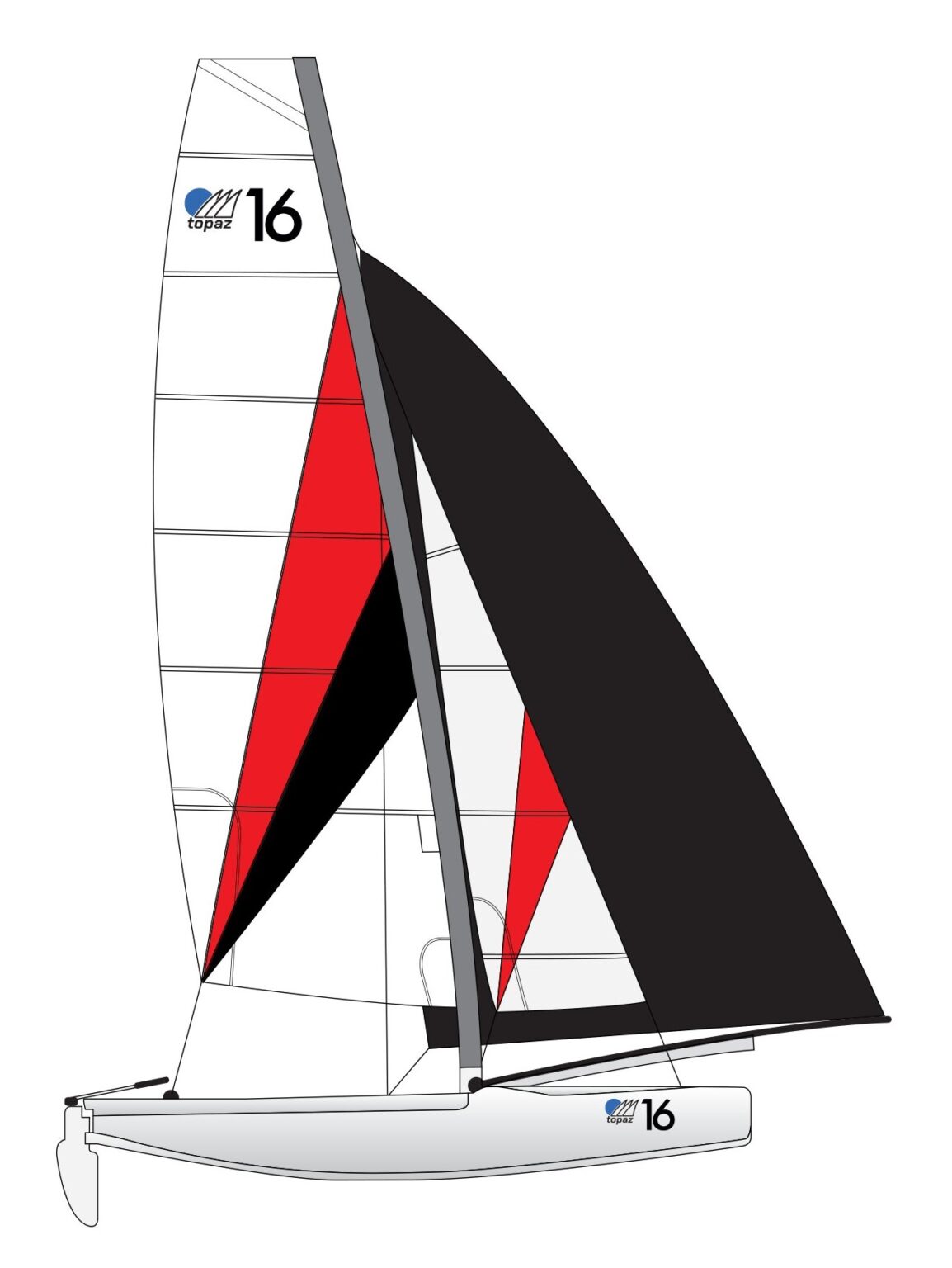 Topaz 16 | A Performance Racing Catamaran | Topper Sailboats